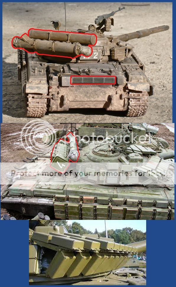 Visual differences between T-64, T-72 and T-80 series of tanks ...